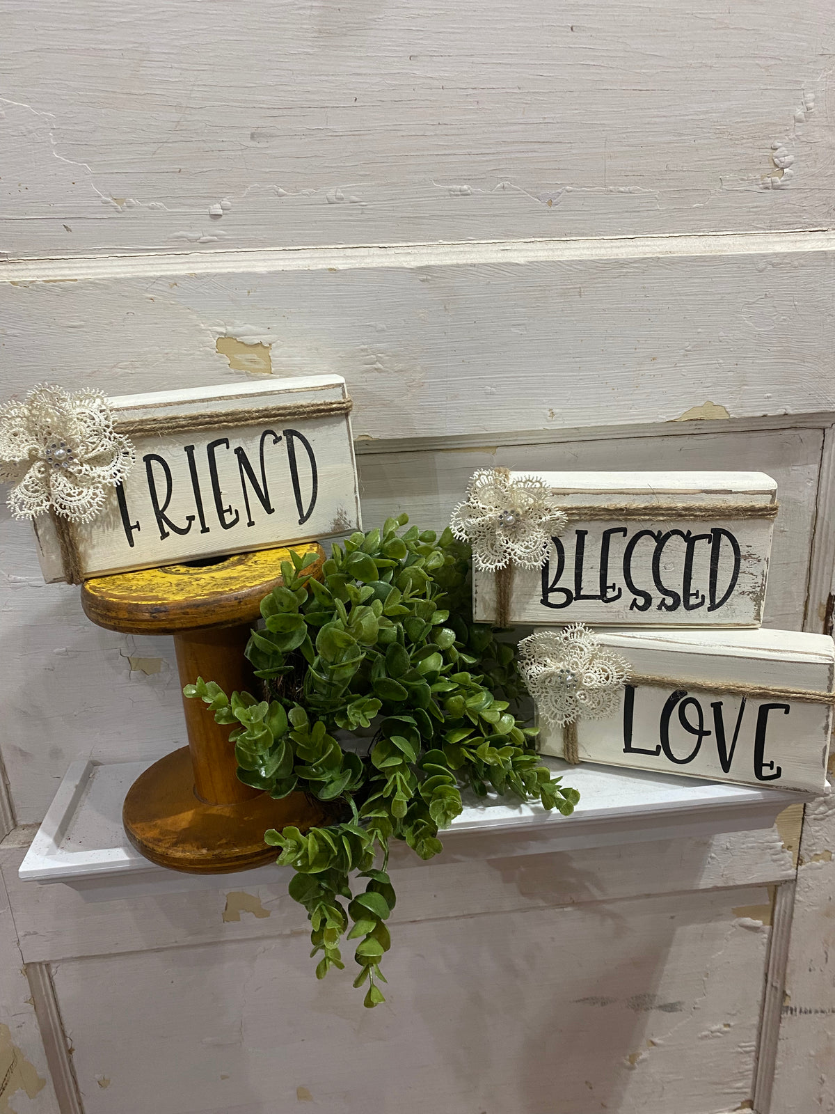 Vintage Blessed Block — Wild's Creek & Co.